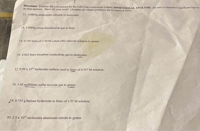 Solved Peter Amin Name 3116/2020 Date Chemistry 2205 | Chegg.com