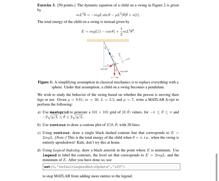 Solved Exercise 3. (50 points.] The dynamic equation of a | Chegg.com