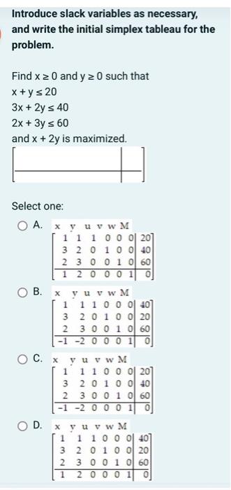 Solved Introduce slack variables as necessary, and write the | Chegg.com