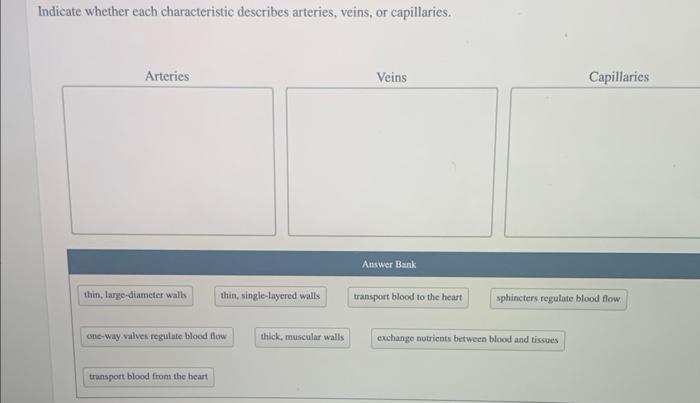 Indicate whether each characteristic describes | Chegg.com