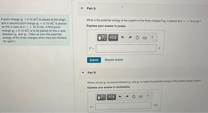 Solved A point charge q1=4.10nC is placed at the origin, and | Chegg.com