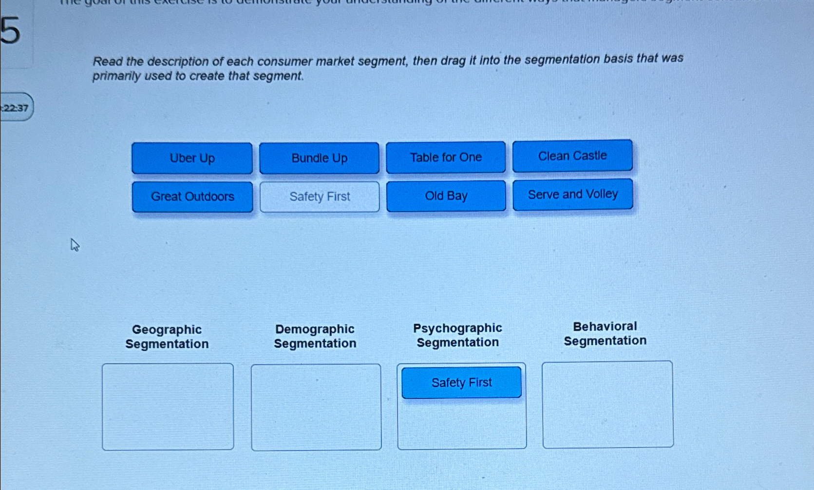 Solved Read the description of each consumer market segment, | Chegg.com