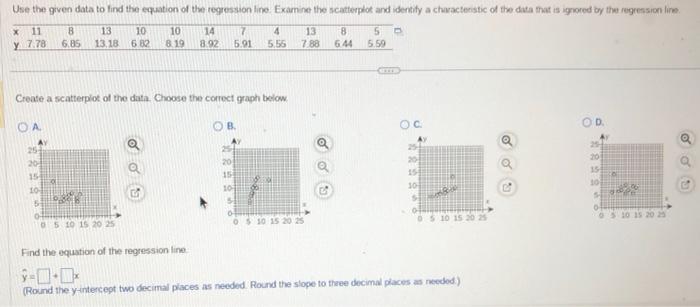 Solved Use the grven data to lind the equation of the | Chegg.com