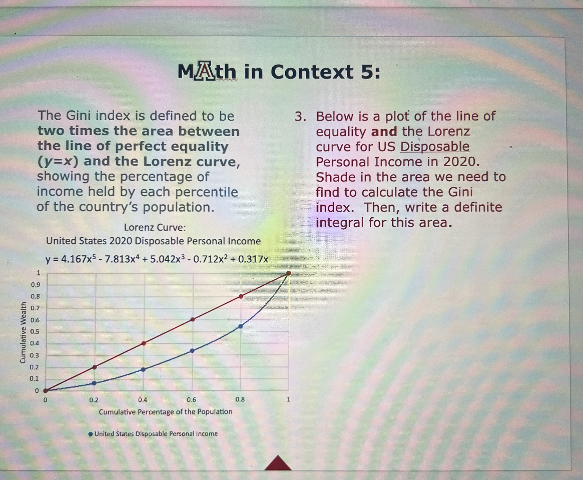 Solved M出th in Context 5:The Gini index is defined to be two | Chegg.com