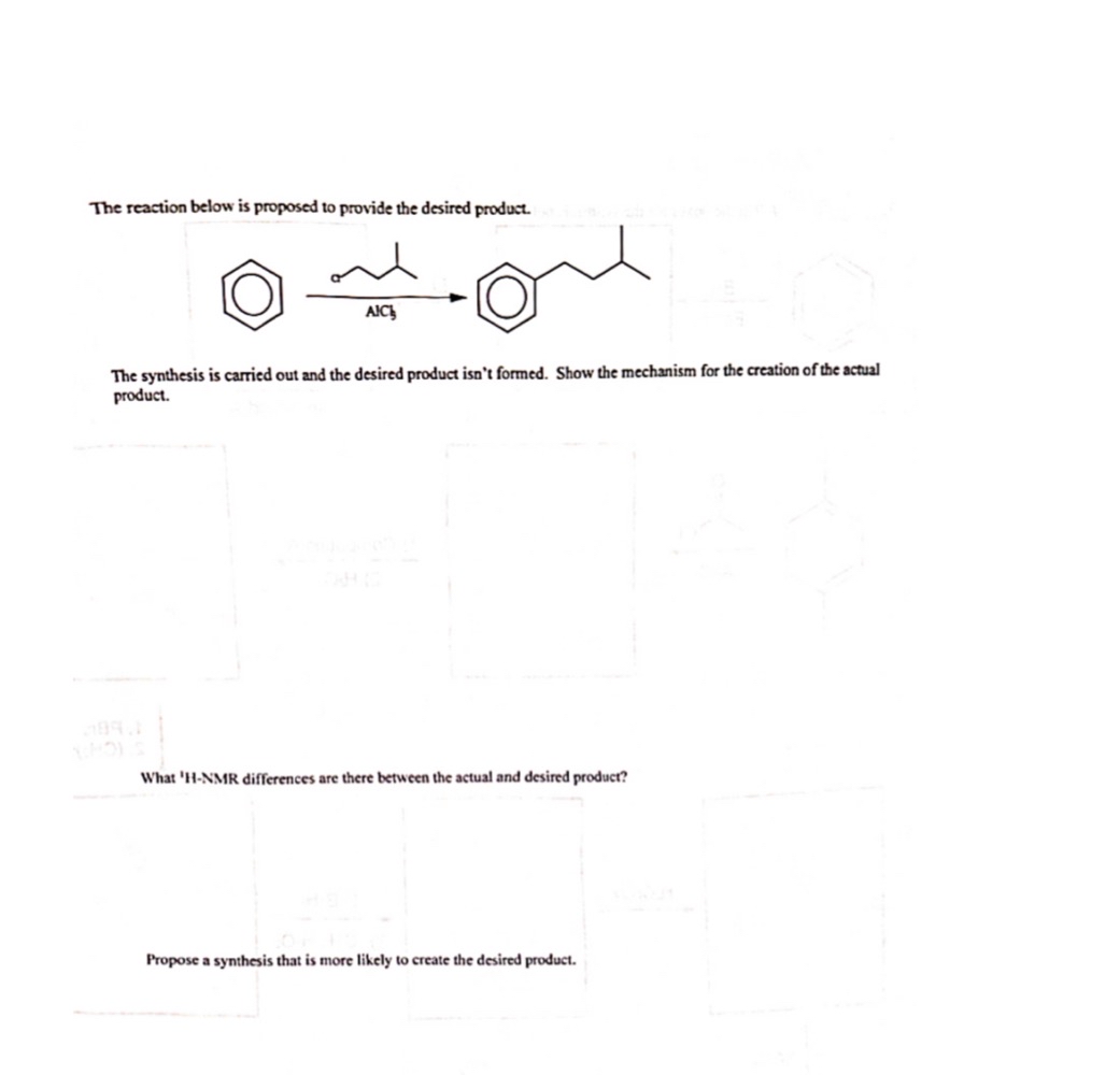 Solved The reaction below is proposed to provide the desired | Chegg.com