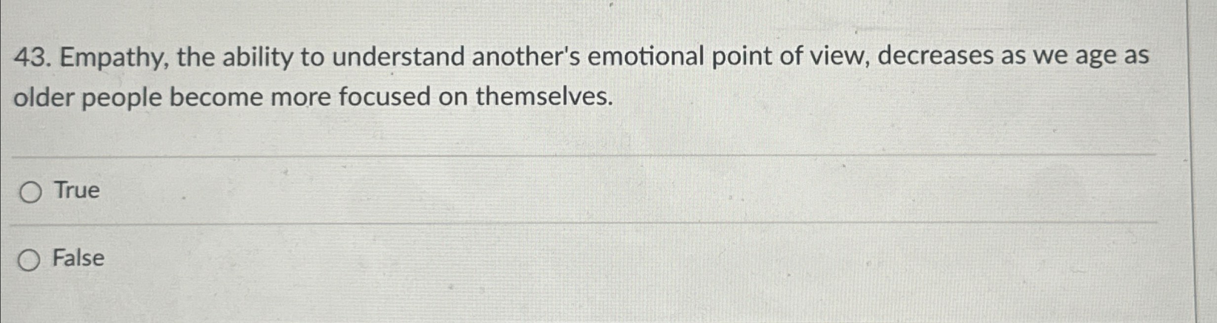 Solved Empathy, the ability to understand another's | Chegg.com