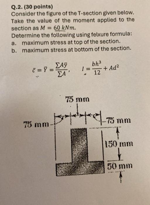 Solved Q.2. (30 points) Consider the figure of the T-section | Chegg.com