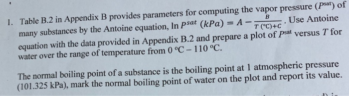 Solved 1. Table B.2 in Appendix B provides parameters for | Chegg.com