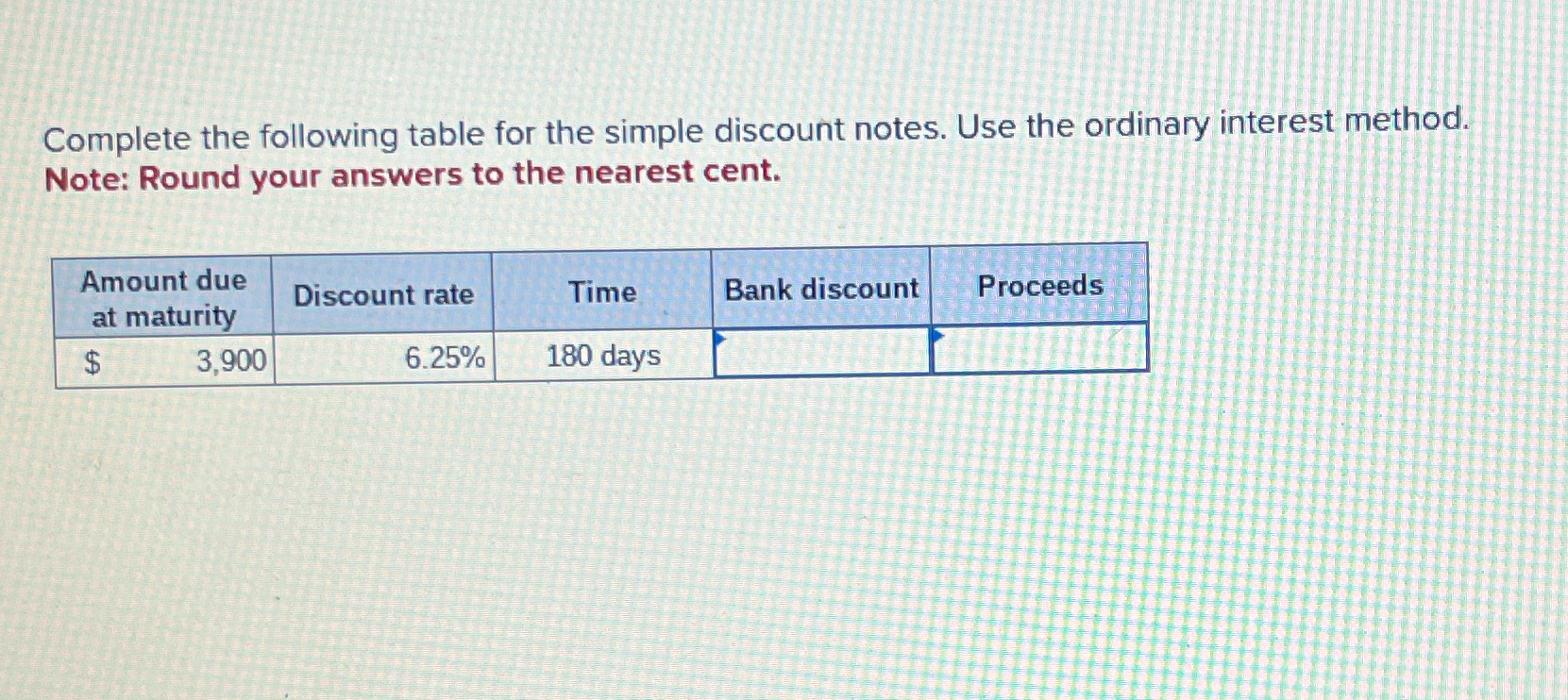 Solved Complete the following table for the simple discount | Chegg.com