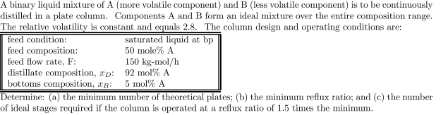 A binary liquid mixture of A (more volatile | Chegg.com