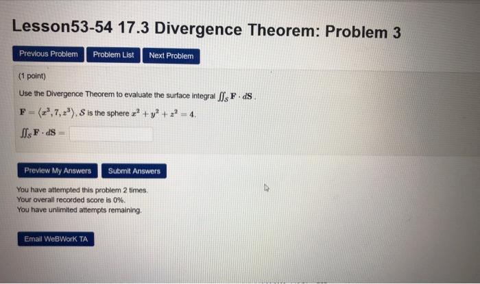 Solved Use the Divergence Theorem to evaluate the surface | Chegg.com