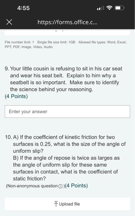 Solved File number limit: 1 Single file size limit: 1GB | Chegg.com