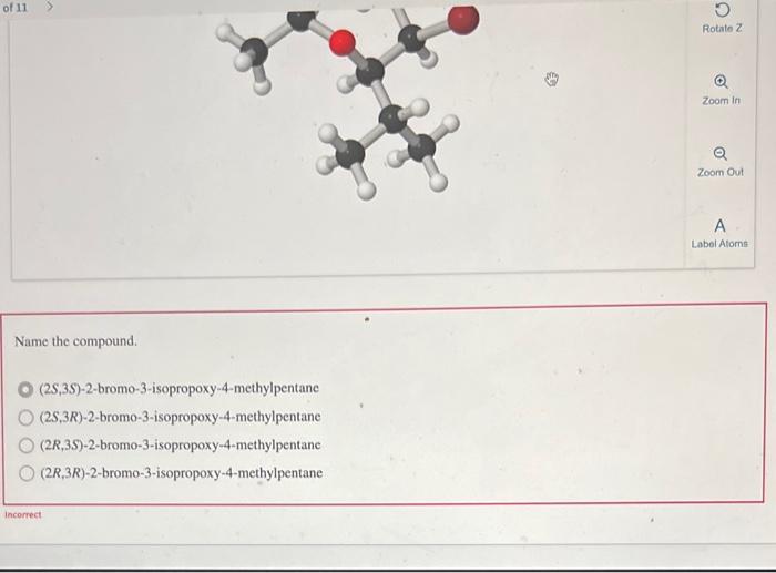 Solved Nuse the convoralt Name the compound. | Chegg.com