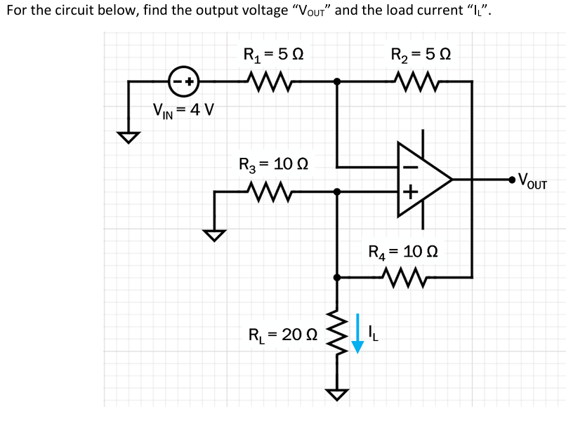 Solved For the circuit below, find the output voltage | Chegg.com