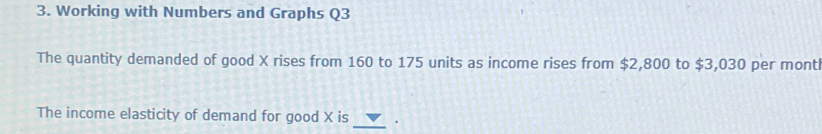Solved Working with Numbers and Graphs Q3The quantity | Chegg.com