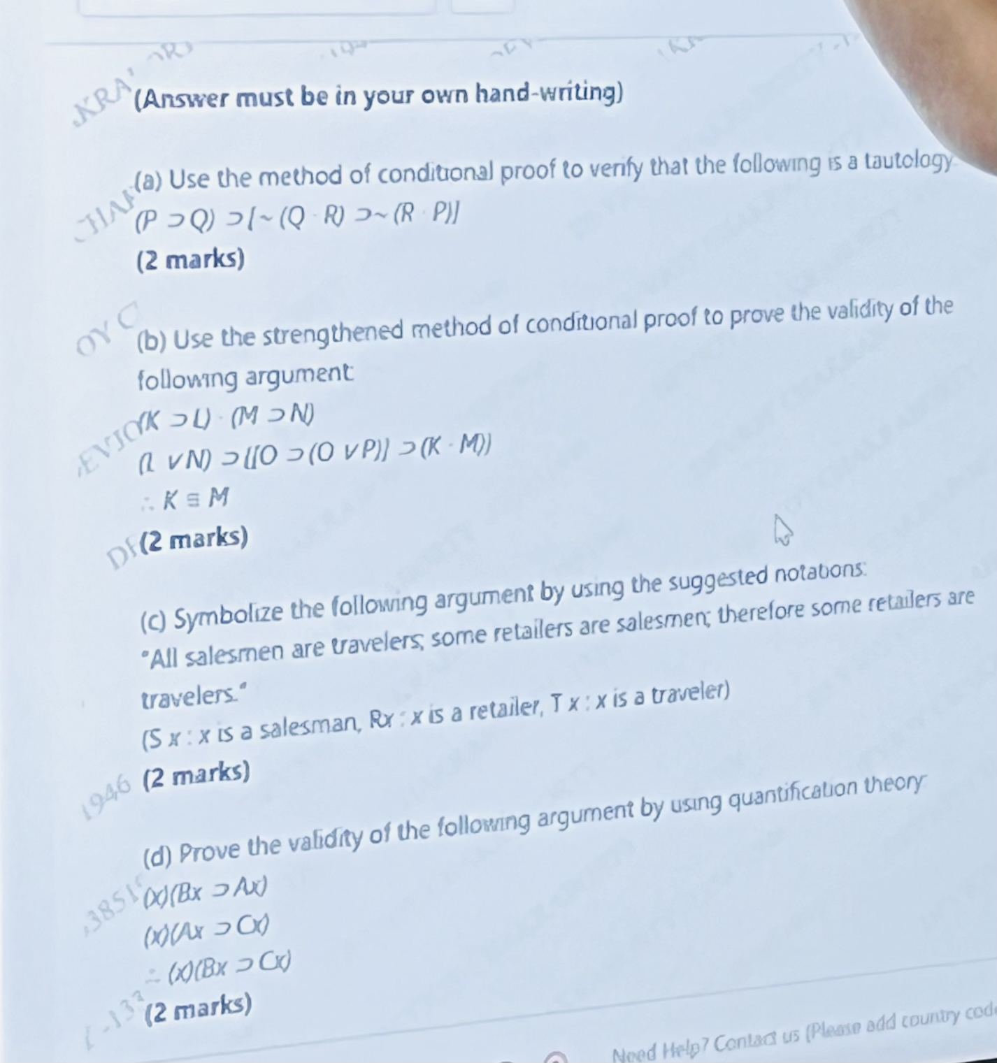 Solved (Answer must be in your own hand-writing)(a) ﻿Use the | Chegg.com