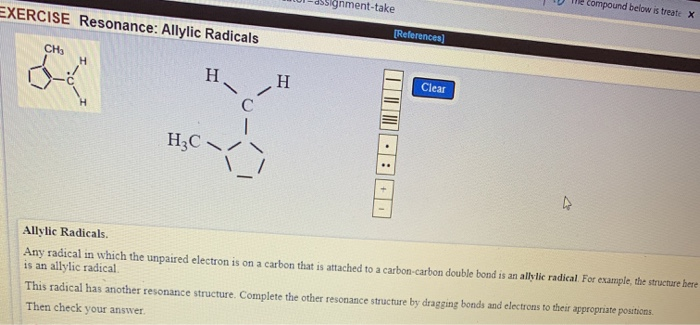 Solved ignment-take EXERCISE Resonance: Allylic Radicals | Chegg.com
