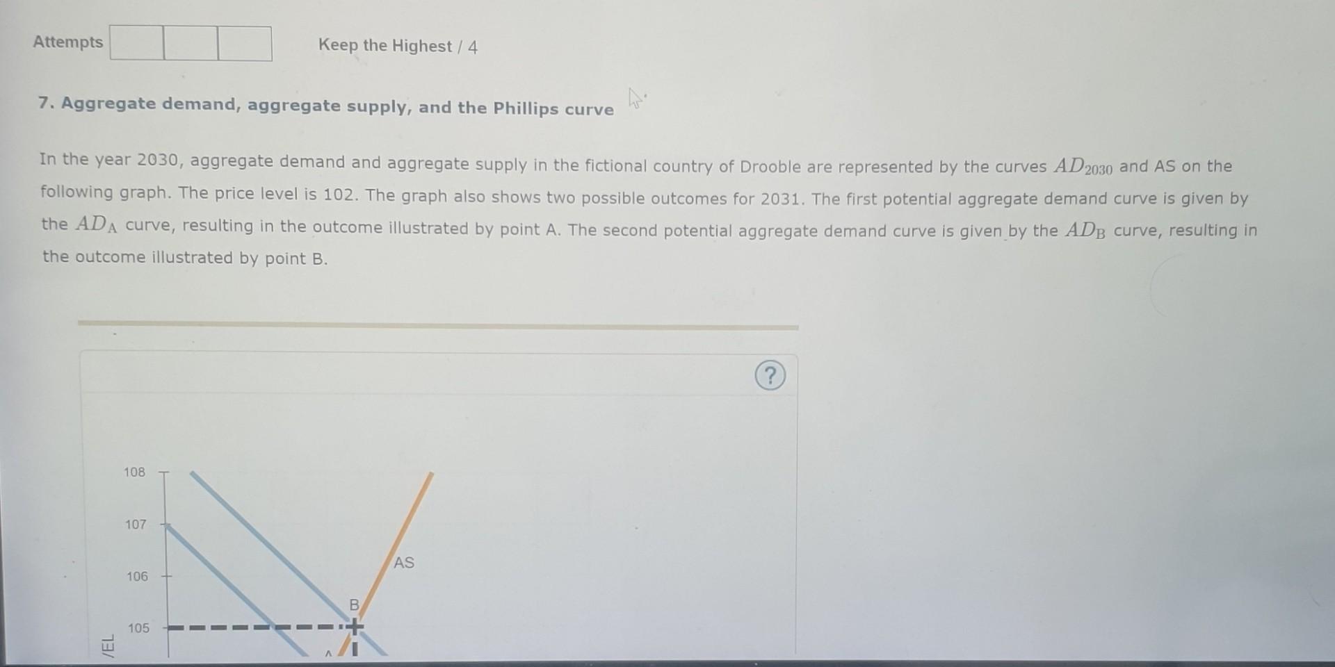 Solved 7. Aggregate demand, aggregate supply, and the | Chegg.com