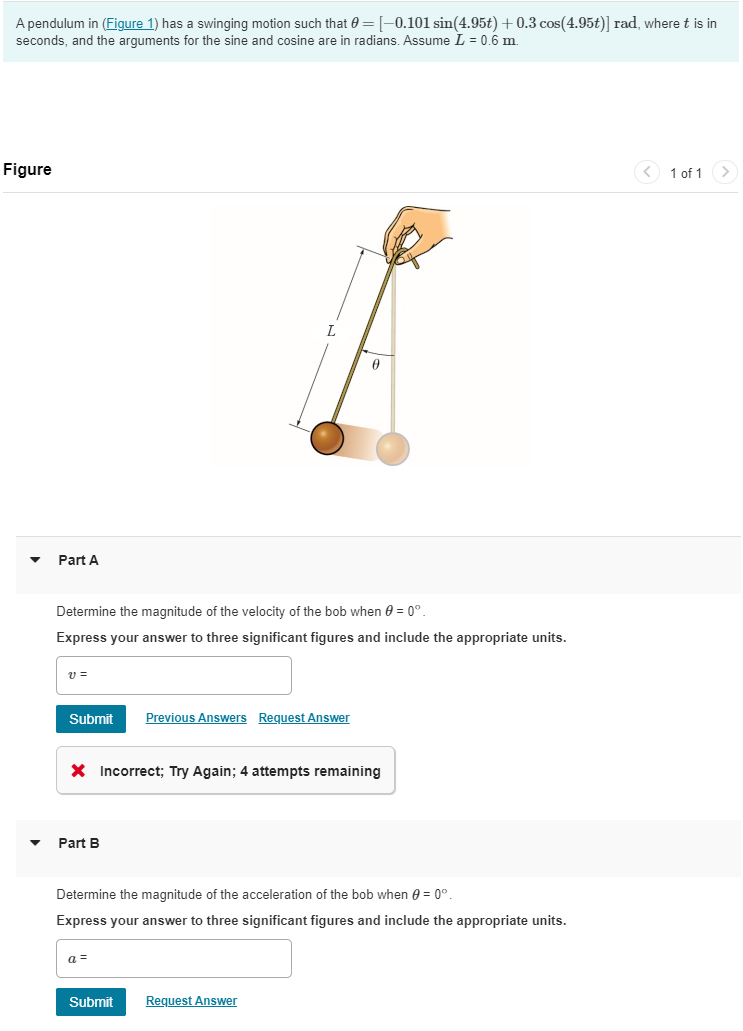 Solved seconds, and the arguments for the sine and cosine | Chegg.com