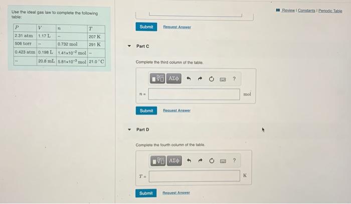 Solved Exercise 11.70: Problems - The Ideal Gas Law