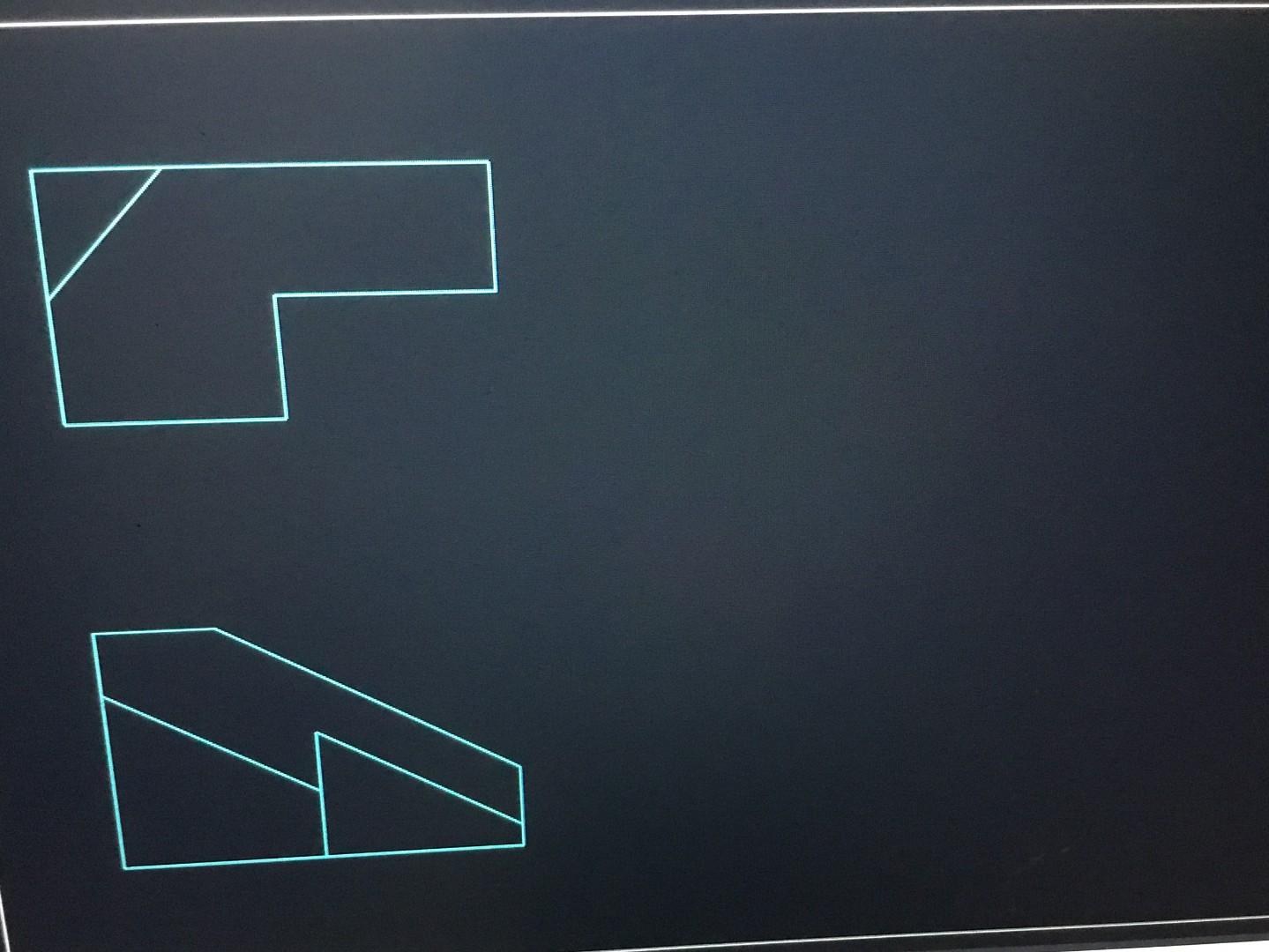 Solved Use the completed top and front views to create the | Chegg.com