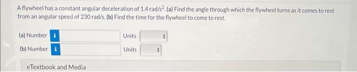 Solved Aflywheel has a constant angular deceleration of | Chegg.com