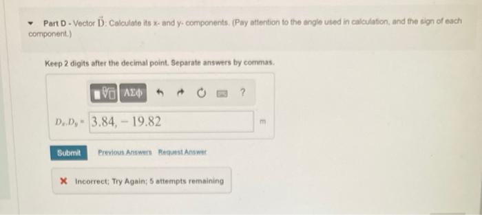 [Solved]: Learning Goal: Single Vector - Find Components of