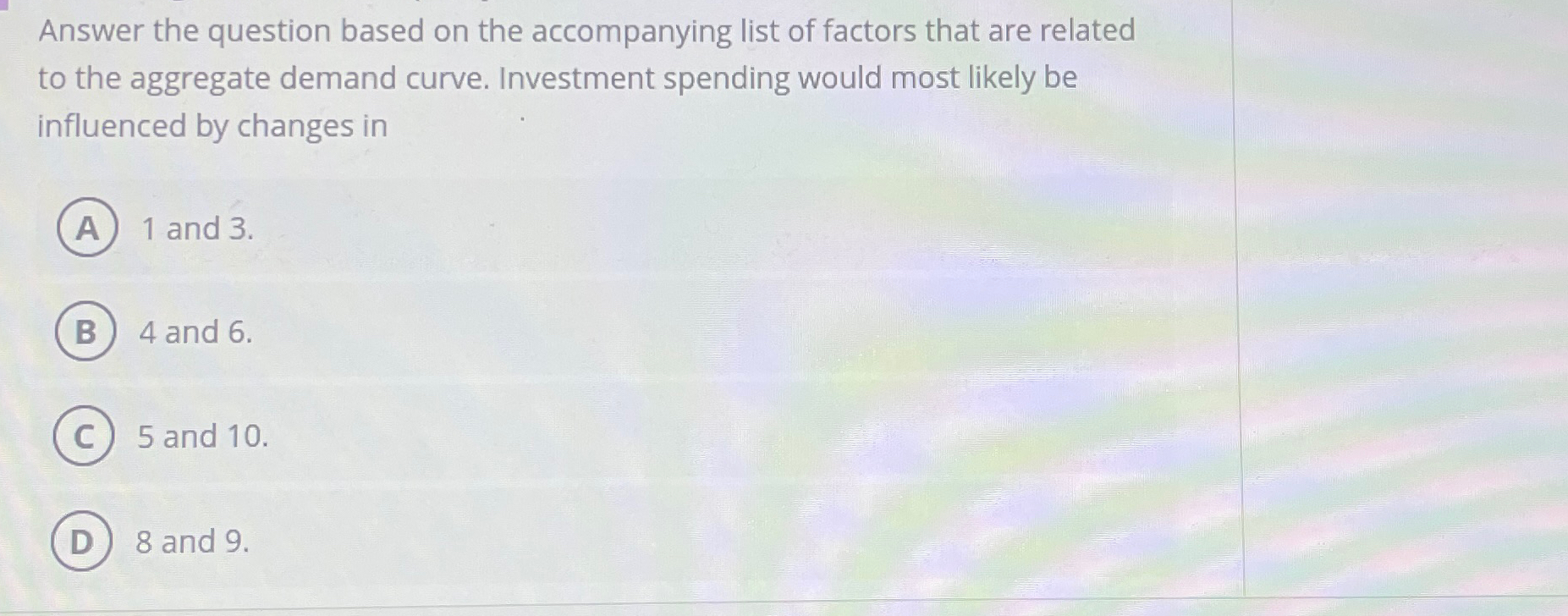 Solved Answer the question based on the accompanying list of | Chegg.com