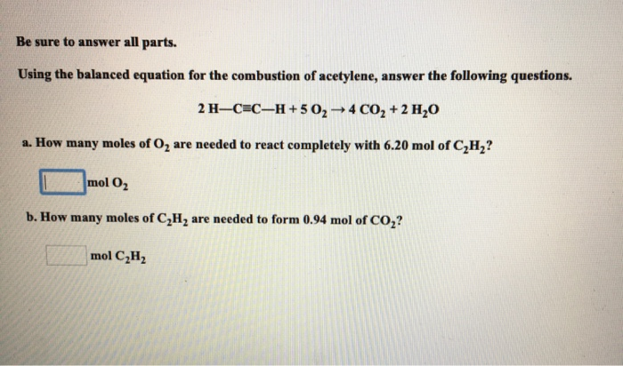 Solved Be sure to answer all parts. Using the balanced | Chegg.com