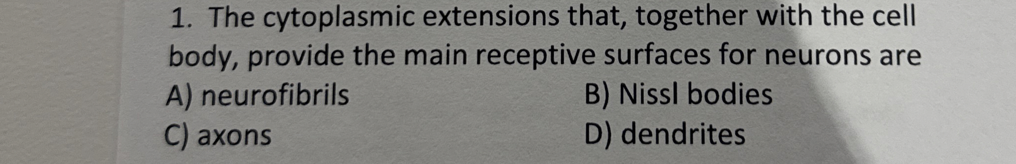 Solved The cytoplasmic extensions that, together with the | Chegg.com