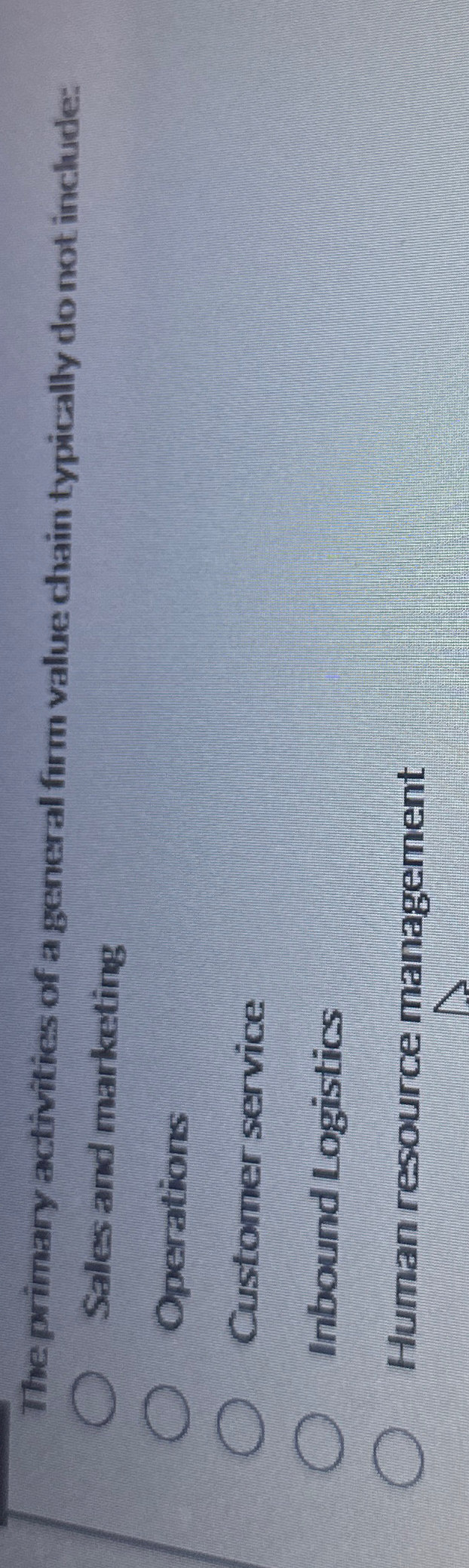 Solved The primary activities of a general furm value chain | Chegg.com