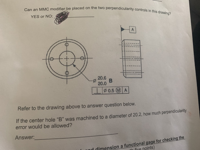 Solved endicularity controls in this drawing? Can an MMC | Chegg.com
