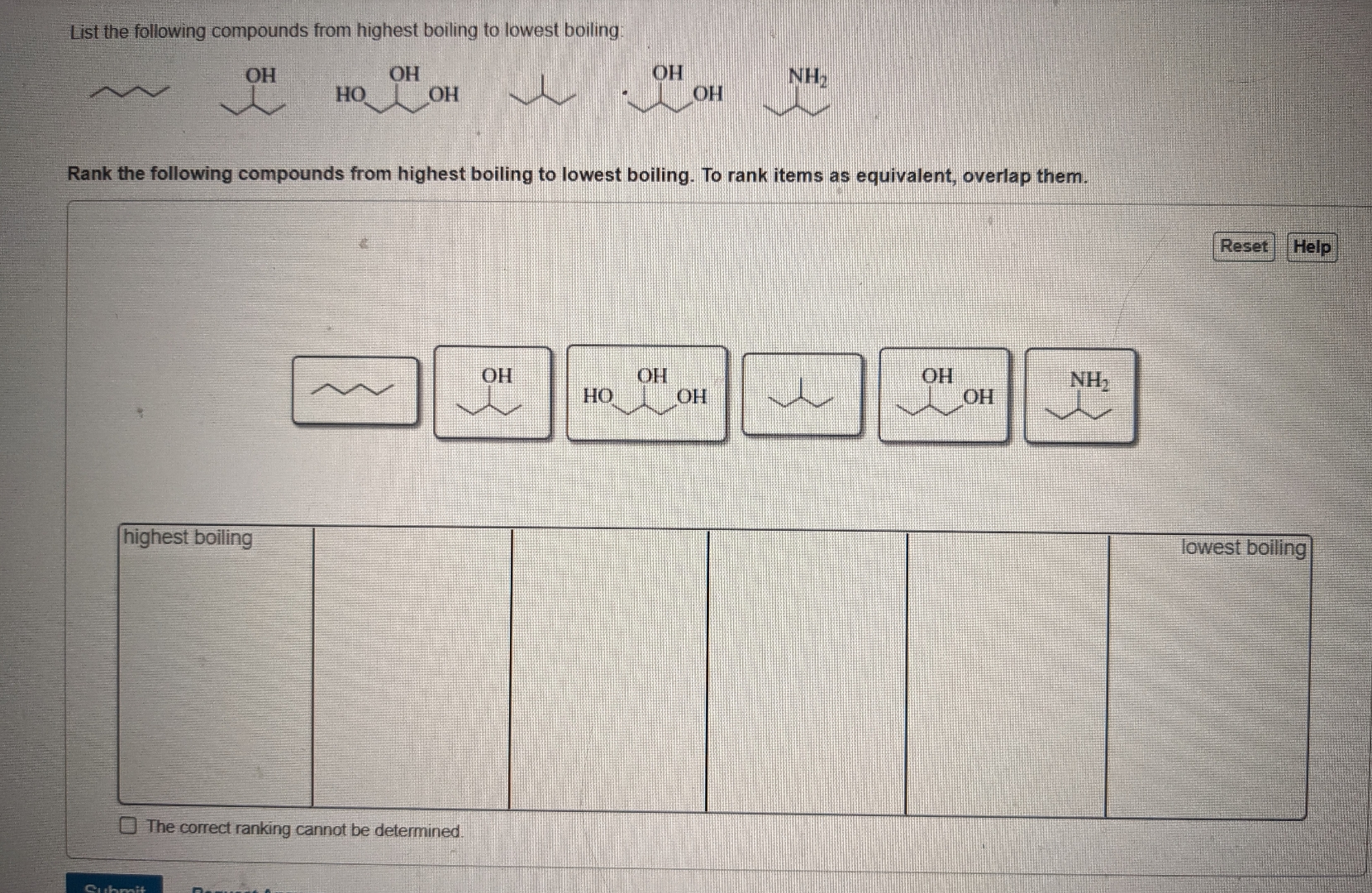 Solved List the following compounds from highest boiling to | Chegg.com