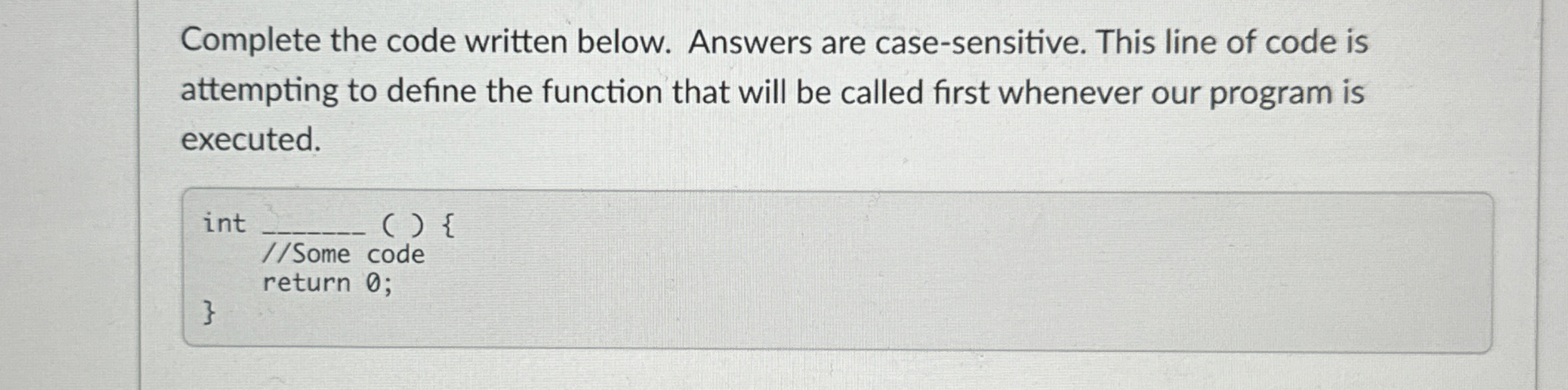 Solved Complete the code written below. Answers are | Chegg.com
