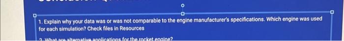 1. Explain why your data was or was not comparable to | Chegg.com