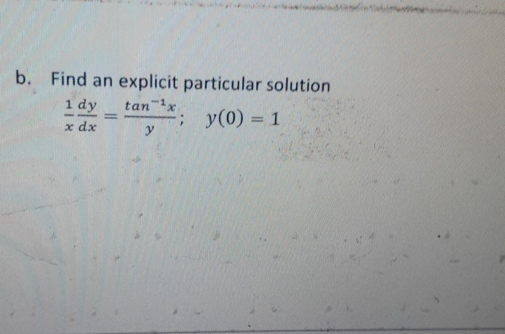 Solved a. Find an implicit general solution | Chegg.com