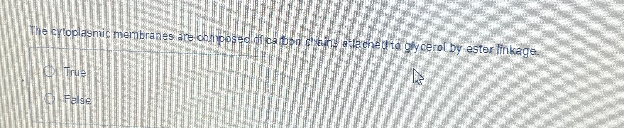 Solved The cytoplasmic membranes are composed of carton | Chegg.com