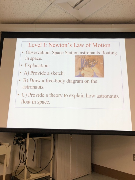 Solved Level I: Newton's Law of Motion • Observation: Space | Chegg.com
