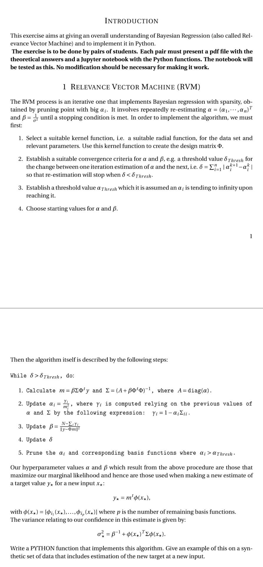 Solved INTRODUCTION This exercise aims at giving an overall | Chegg.com