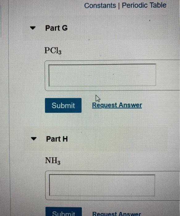 Solved Constants Periodic Table Predict the shapes of the | Chegg.com