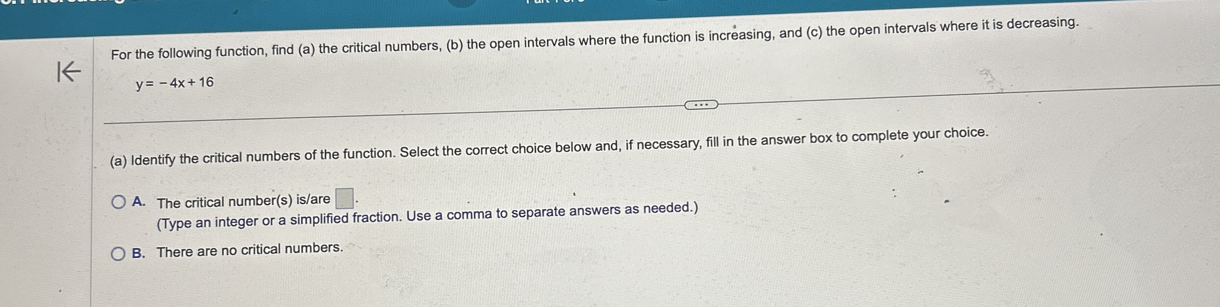 Solved For the following function, find (a) ﻿the critical | Chegg.com