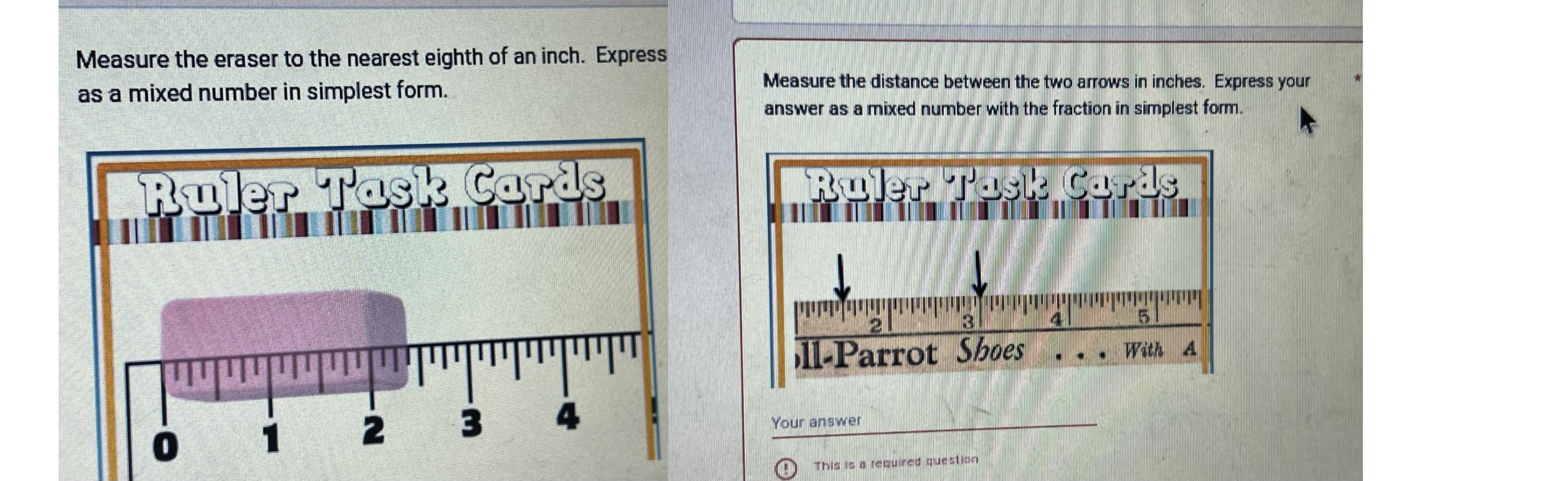 Solved Measure the eraser to the nearest eighth of an inch. | Chegg.com