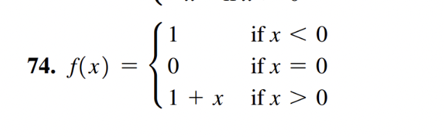 Solved f(x)={1 if x 0 | Chegg.com
