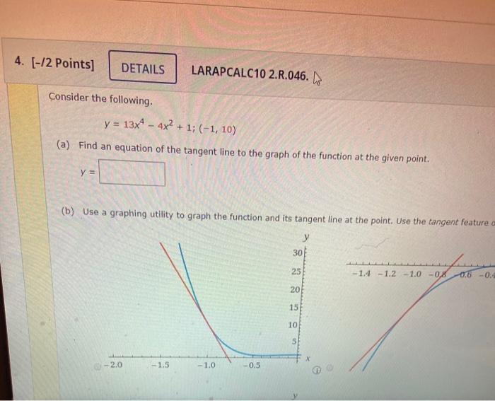 Solved 4. [-12 Points] DETAILS LARAPCALC10 2. R.046. A | Chegg.com