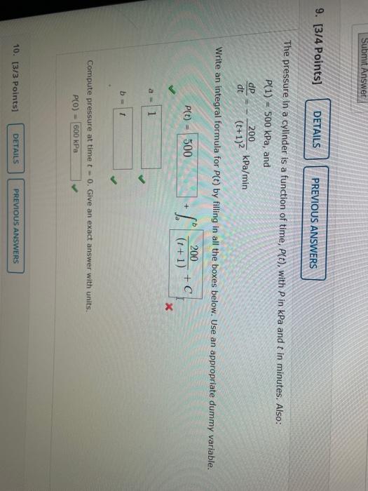 Solved Submit Answer 9. [314 Points) DETAILS PREVIOUS | Chegg.com Solved Submit Answer 9. [314 Points) DETAILS PREVIOUS | Chegg.com