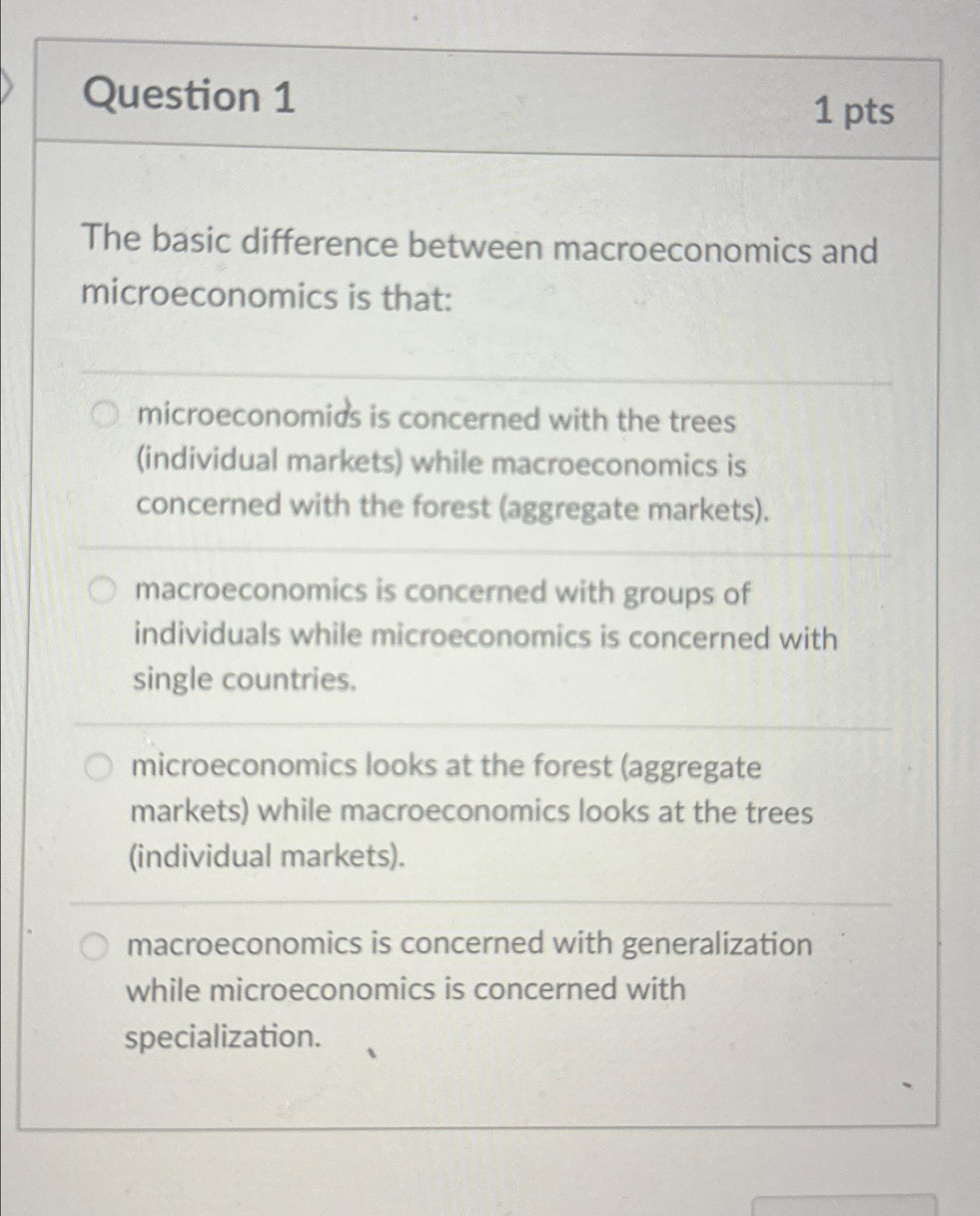 Solved Question 11ptsThe basic difference between | Chegg.com