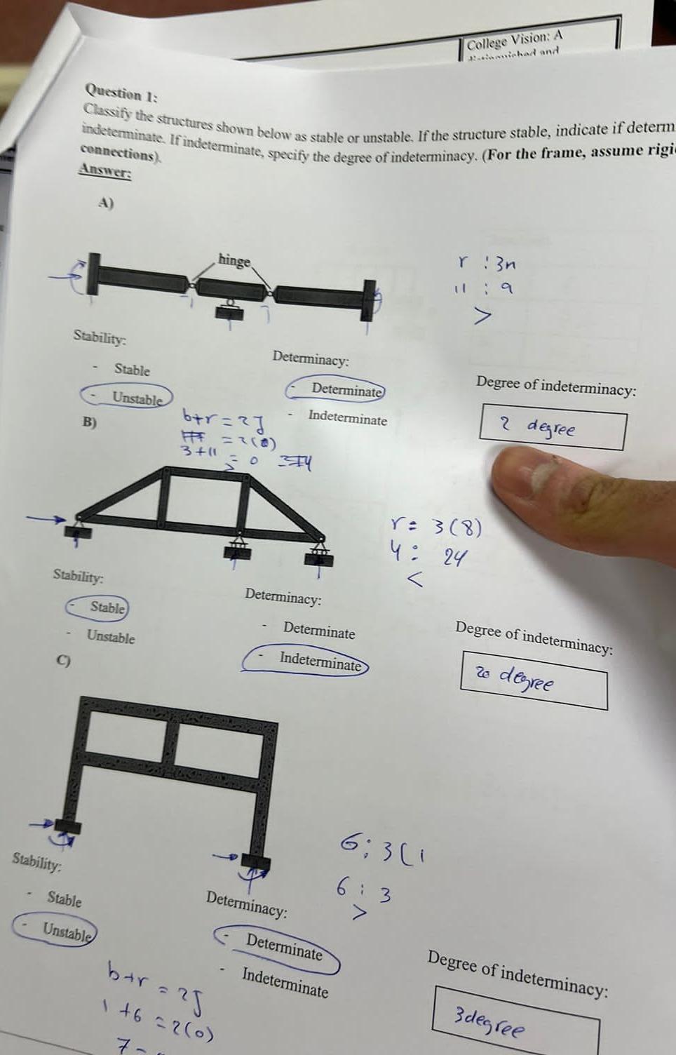 Solved Question 1: Classify the structures shown below as | Chegg.com