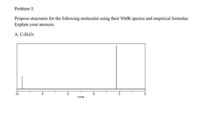 Solved Problem 5. Propose structures for the following | Chegg.com