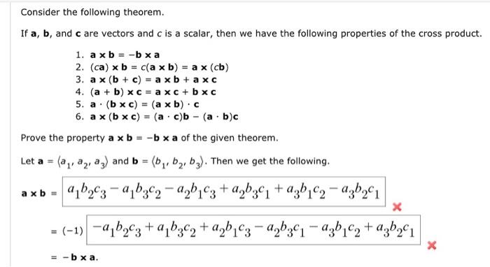 Solved Consider the following theorem. If a,b, and c are | Chegg.com