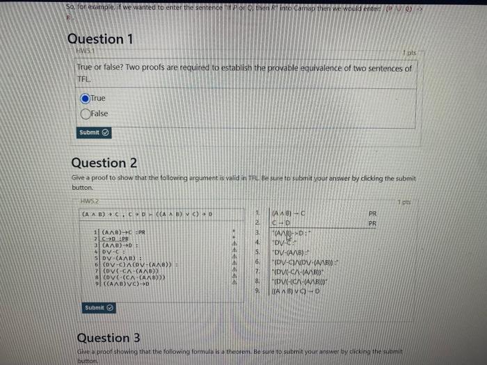 Solved Question 1 True or false? Two proofs are required to | Chegg.com